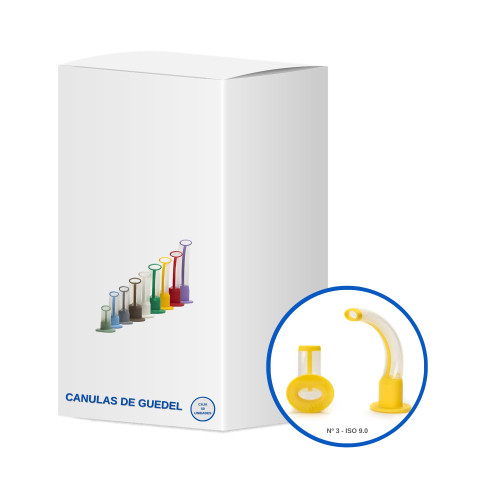 Canulas Guedel Nº 3 - Iso 9.0 Caja 50 Unids