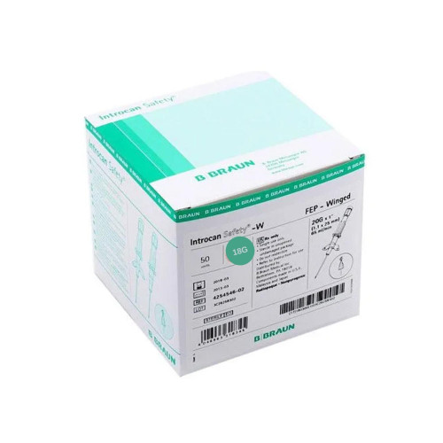Cateter Intravenoso de Seguridad Nº 18 Caja 50 Unids